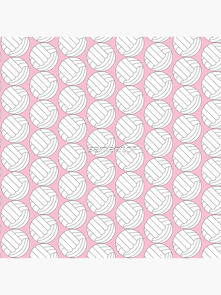 "Netball Pattern PINK" Clock for Sale by samantor | Redbubble