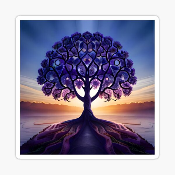 "تصميم الشجرة" Sticker for Sale by waheeb alkrenawi | Redbubble