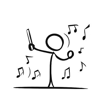 "Musical Stickman: Conductor Edition" Stickerundefined by vidademusico ...