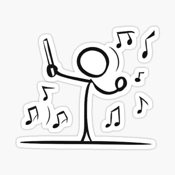 "Musical Stickman: Conductor Edition" Stickerundefined by vidademusico ...