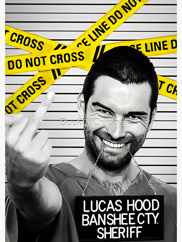 "Banshee Lucas Hood" Sticker by BookOfChroms | Redbubble