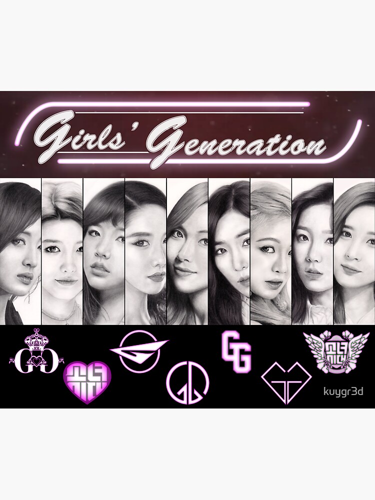 "Girls' Generation" Sticker for Sale by kuygr3d | Redbubble