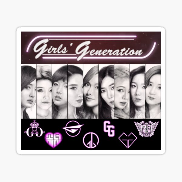 "Girls' Generation" Sticker for Sale by kuygr3d | Redbubble