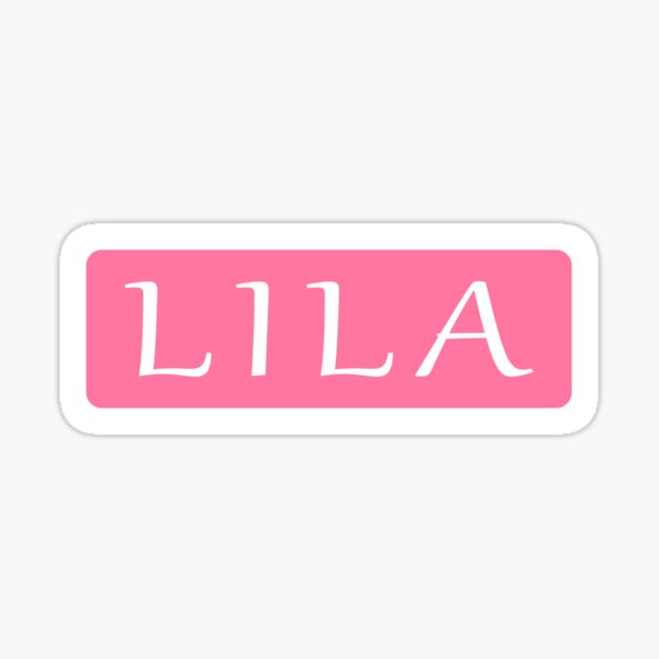 "Lila Girls Name" Sticker for Sale by jeallan | Redbubble