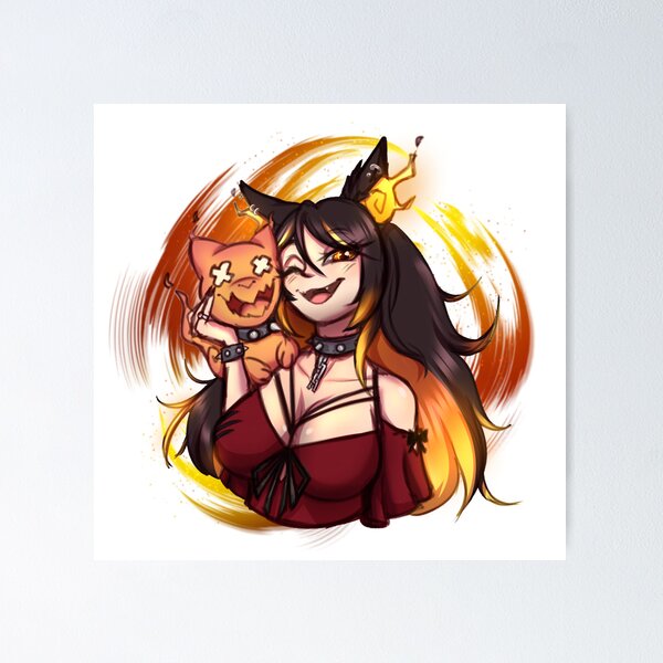 "Sinder The HellHound" Poster for Sale by NikkiArtzStudio | Redbubble