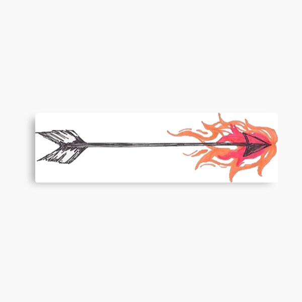 Flaming Arrow Canvas Prints | Redbubble