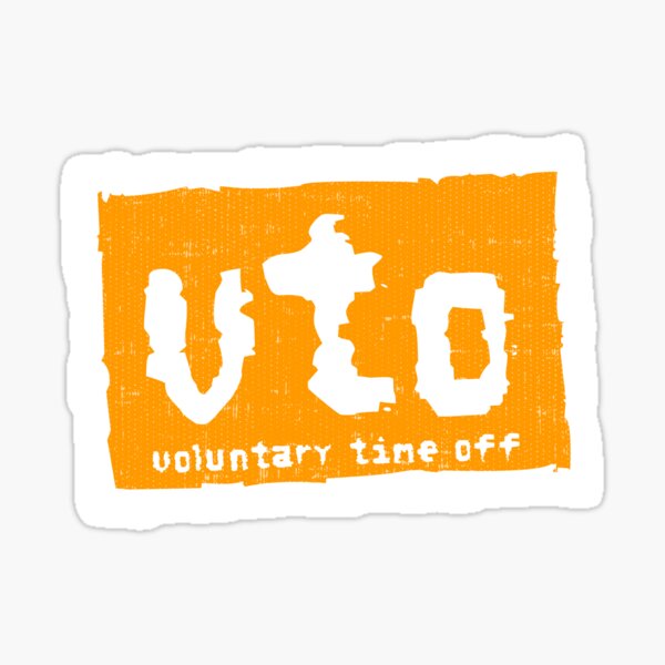 "VTO Voluntary Time Off Rebel Style" Sticker by wrestletoys | Redbubble