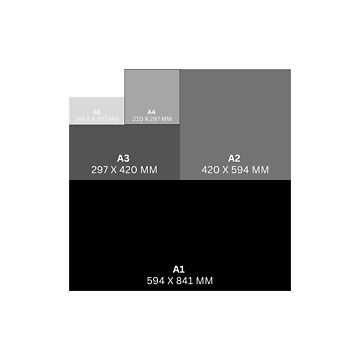 "Paper Sizes A1, A2, A3, A4, A5 - Architect Gift" Essential T-Shirt for ...