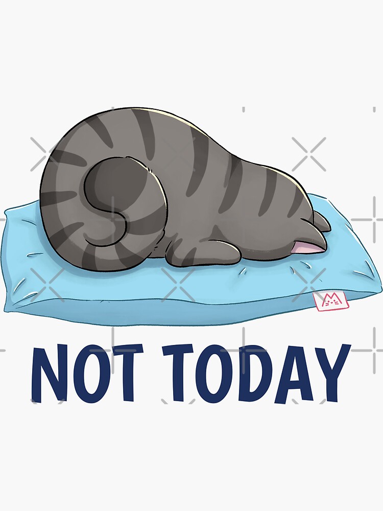 "Cute Loafing Cat" Sticker for Sale by Meowrye | Redbubble