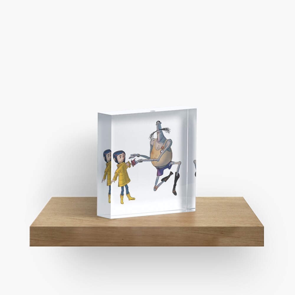 "Coraline and Mr. Bobinsky" Sticker for Sale by daniasdesigns | Redbubble