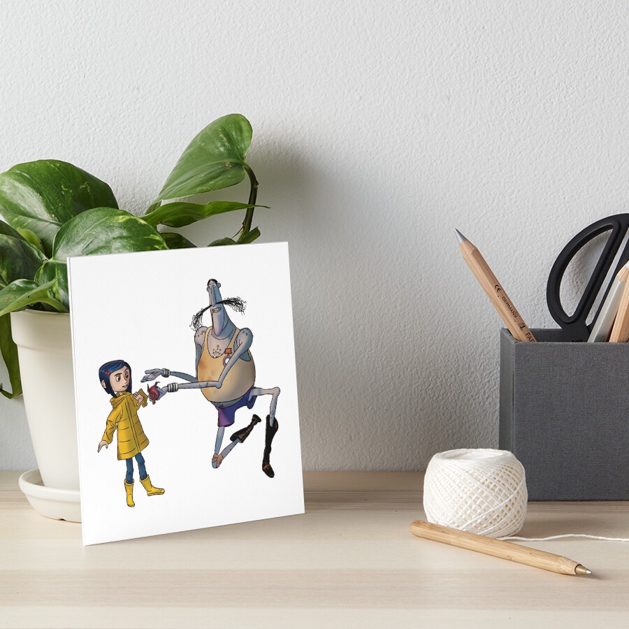 "Coraline and Mr. Bobinsky" Sticker for Sale by daniasdesigns | Redbubble