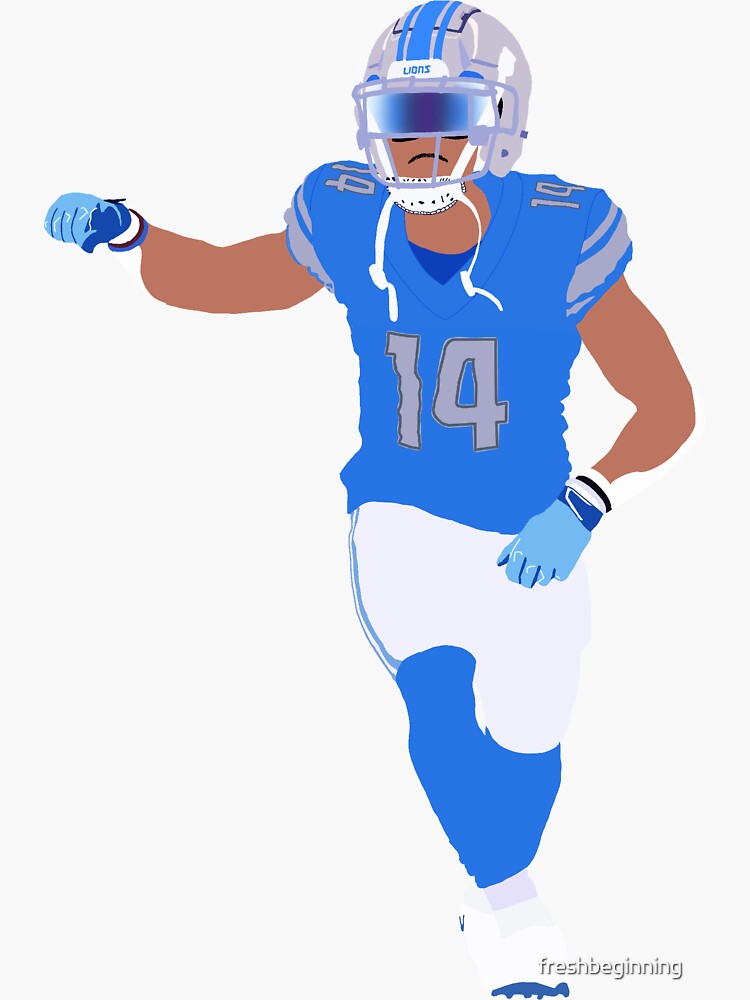 "Amon-Ra St.Brown Detroit Lions" Sticker for Sale by freshbeginning ...