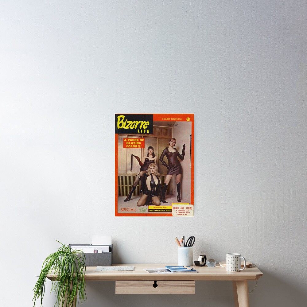 "Bizarre Life Vintage Fetish Magazine" Poster by metropol | Redbubble