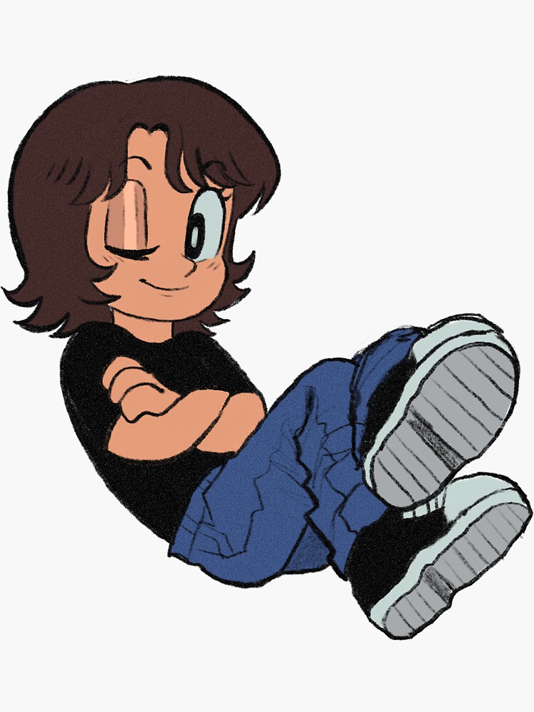 "Cartoon Evan" Sticker for Sale by AntlerGrave | Redbubble