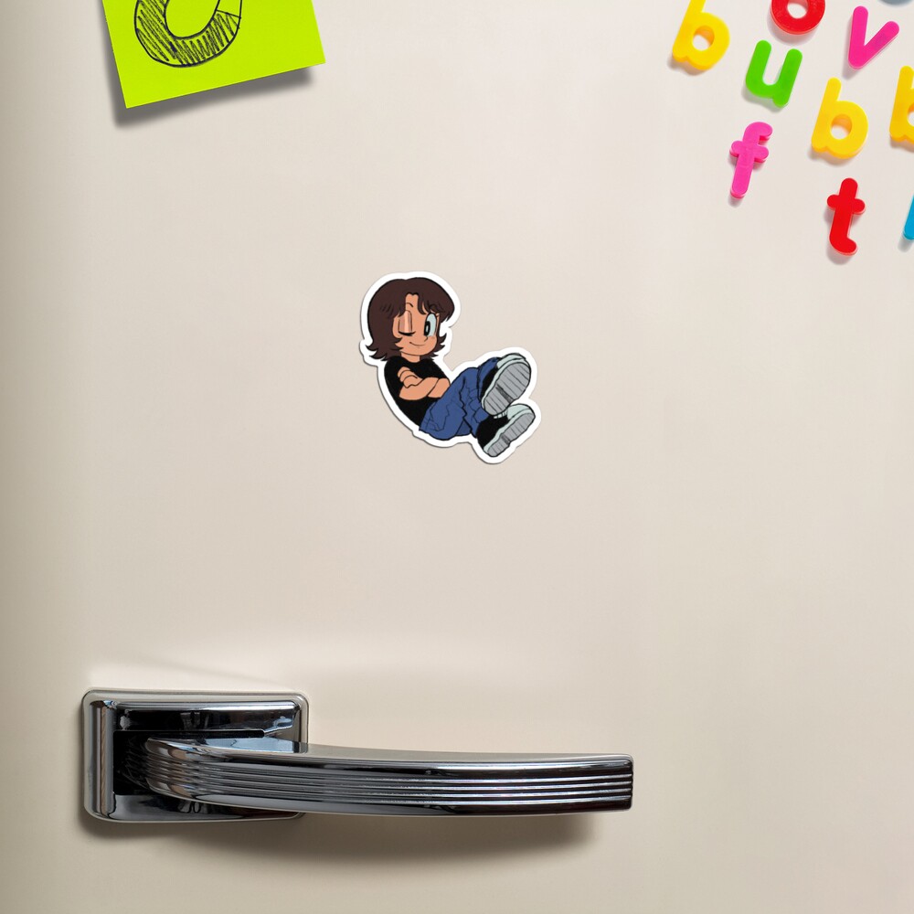 "Cartoon Evan" Sticker for Sale by AntlerGrave | Redbubble