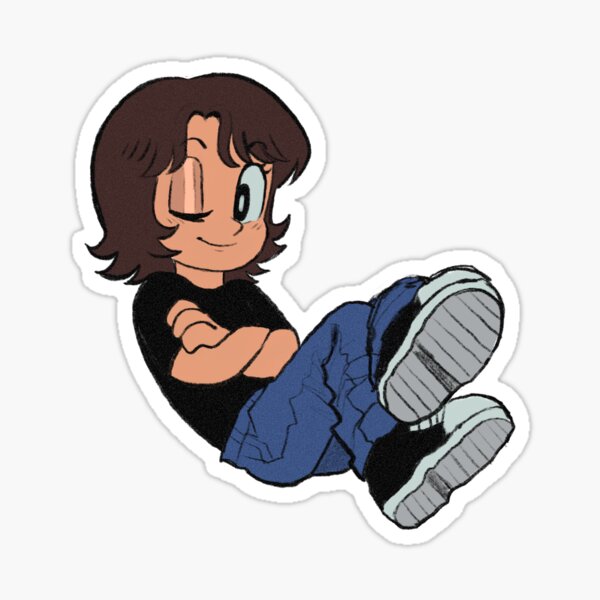 "Cartoon Evan" Sticker for Sale by AntlerGrave | Redbubble