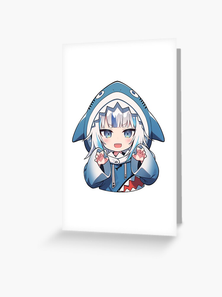 "Adorable gawr gura chibi anime sticker, gawr gura from Hololive cute ...