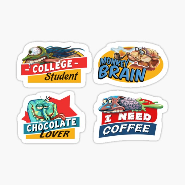 "Funny Monsters Sticker Pack Classic Vintage Spooky Stickers + More ...