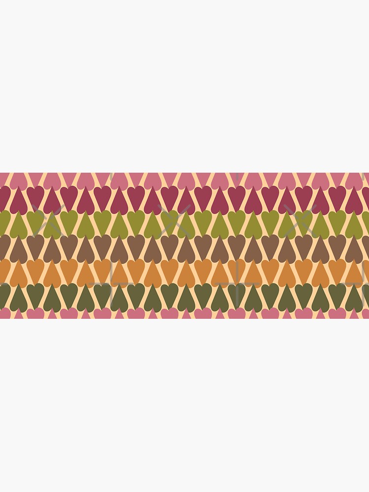 "Pretty boho hearts in a row" Sticker for Sale by FrancesPoff | Redbubble