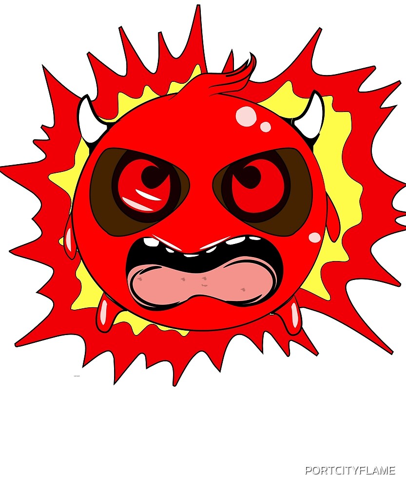 "Angry Devil Emoji " by PORTCITYFLAME | Redbubble