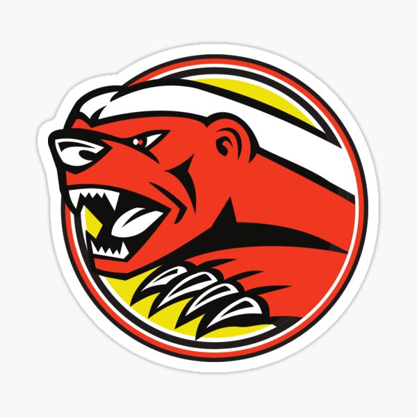 "Angry Honey Badger mascot" Sticker for Sale by jam200 | Redbubble
