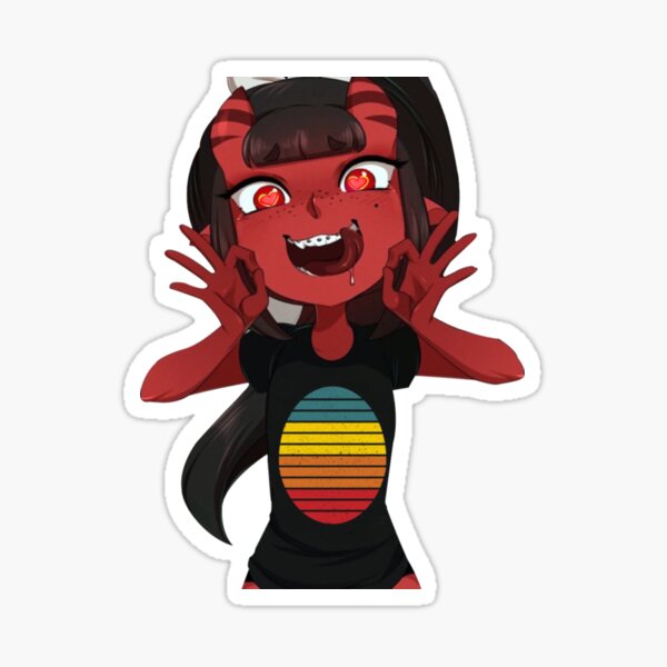 "Meru The Succubus Sticker " Sticker for Sale by HerbieHancocke | Redbubble