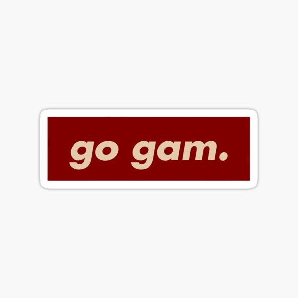 "Go Gam" Sticker for Sale by GrrTigerDesigns | Redbubble