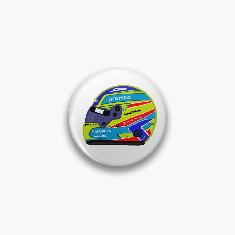 "Fernando Alonso 2023 Helmet " Sticker for Sale by OriDraws | Redbubble