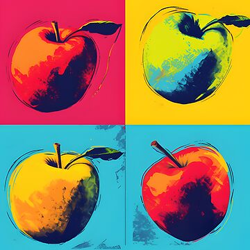 " Pop Art Apples 2" Sticker for Sale by ArtFireGallery | Redbubble