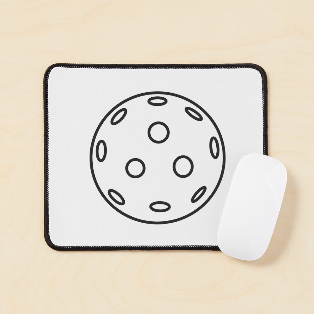 "Outline of a Pickleball" Sticker for Sale by PicklePerfect | Redbubble