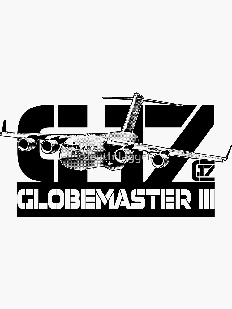 "C-17 Globemaster III" Sticker for Sale by deathdagger | Redbubble