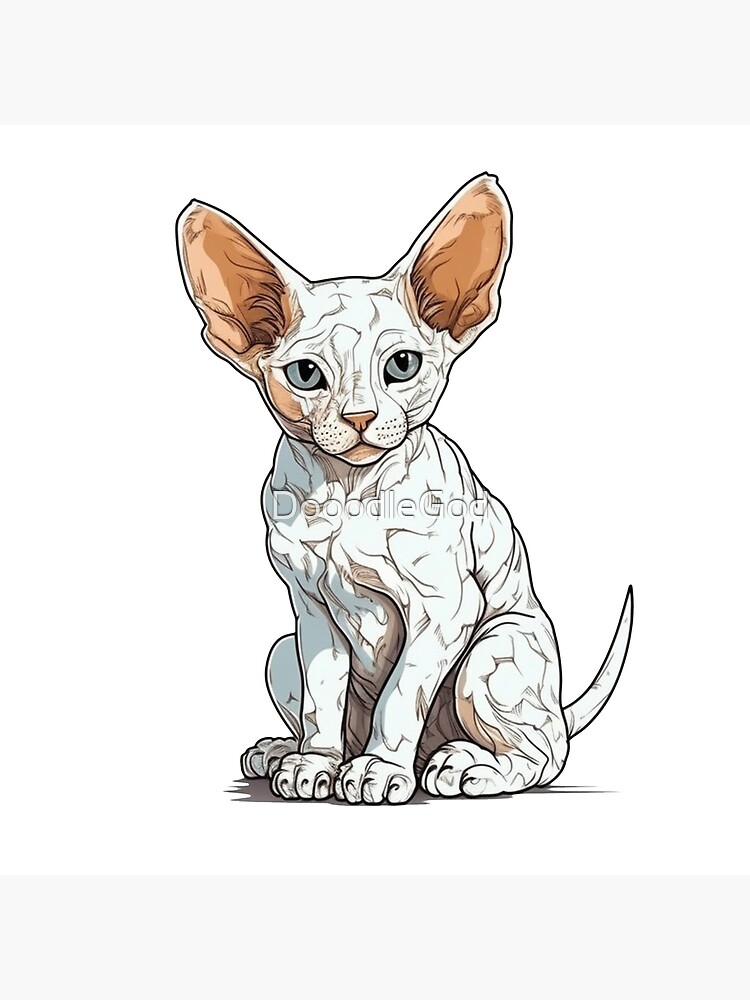 "Devon Rex Famous Cat Breeds: Whimsical Design for Playful Pet Love by ...