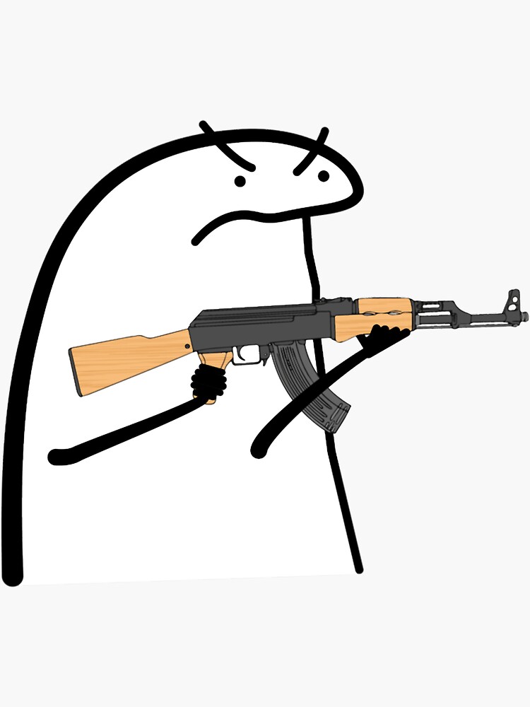 "Flork is angry" Sticker for Sale by Taevionprim | Redbubble
