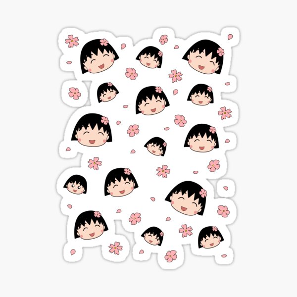 "Chibi Maruko Chan Sakura" Sticker for Sale by Efka19 | Redbubble
