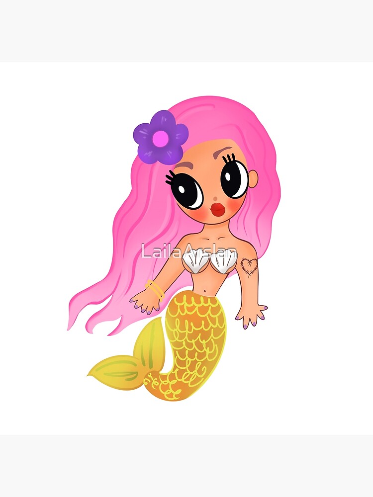 Póster for Sale con la obra «Karol G sirena cabello rosa, manana sera ...