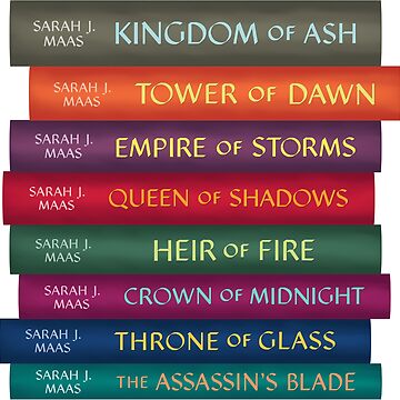 "Throne of Glass Book Series Stack" Sticker for Sale by MaddieCurnan ...