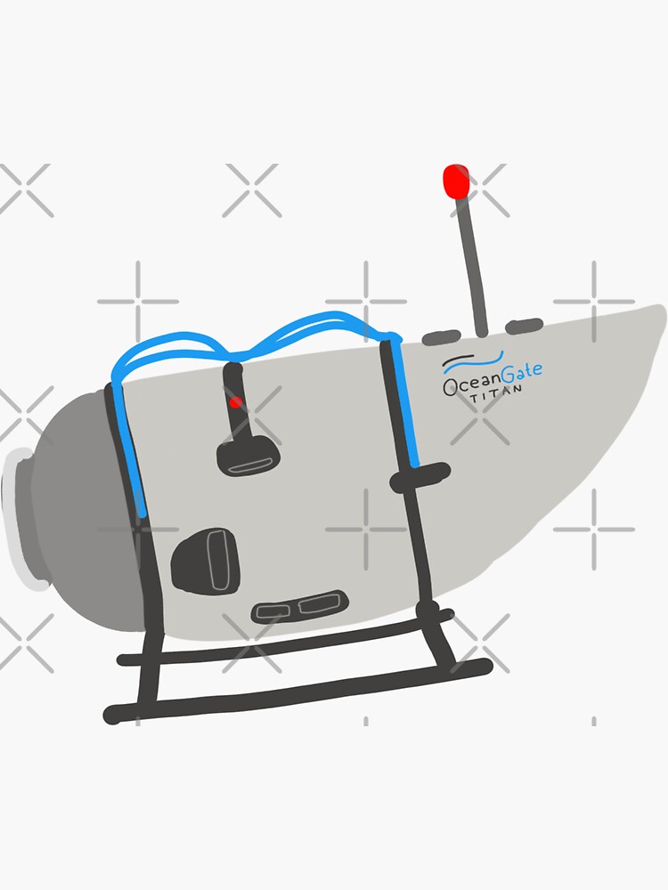 "OceanGate Titan Submarine" Sticker for Sale by Playful-Shop | Redbubble