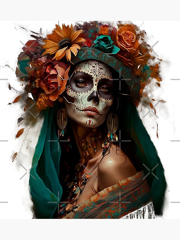 "La Catrina Ancestral Elegance of the Day of the Dead in Mexico" Poster ...