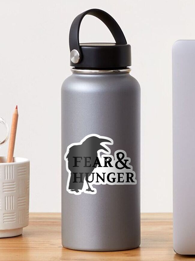 "Fear & Hunger" Sticker for Sale by bryce2006 | Redbubble