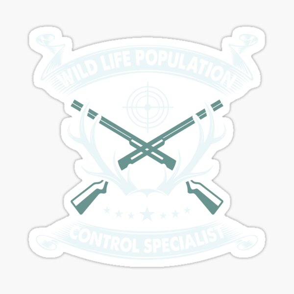 "Wildlife Population Control Specialist hunter hunting" Sticker by ...