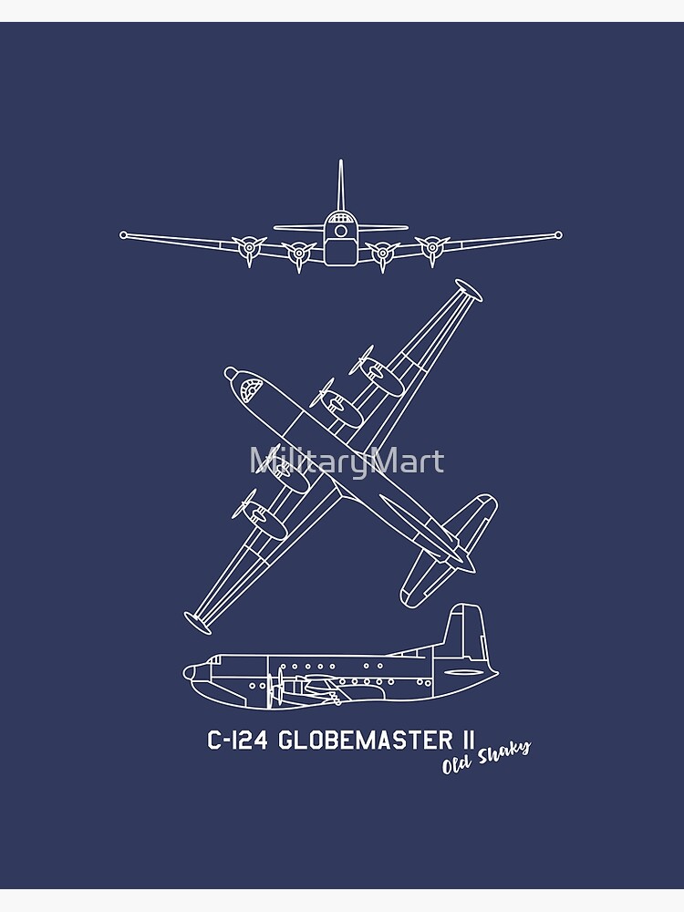 "C-124 Globemaster II American Military Heavy-lift Cargo Aircraft Plane ...
