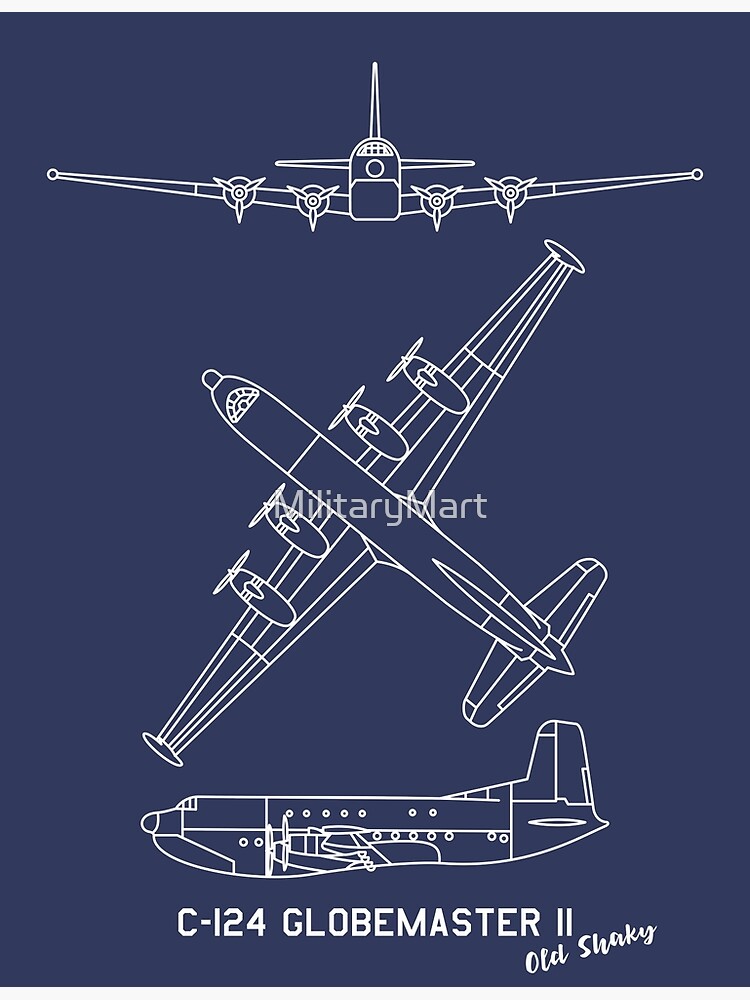 "C-124 Globemaster II American Military Heavy-lift Cargo Aircraft Plane ...