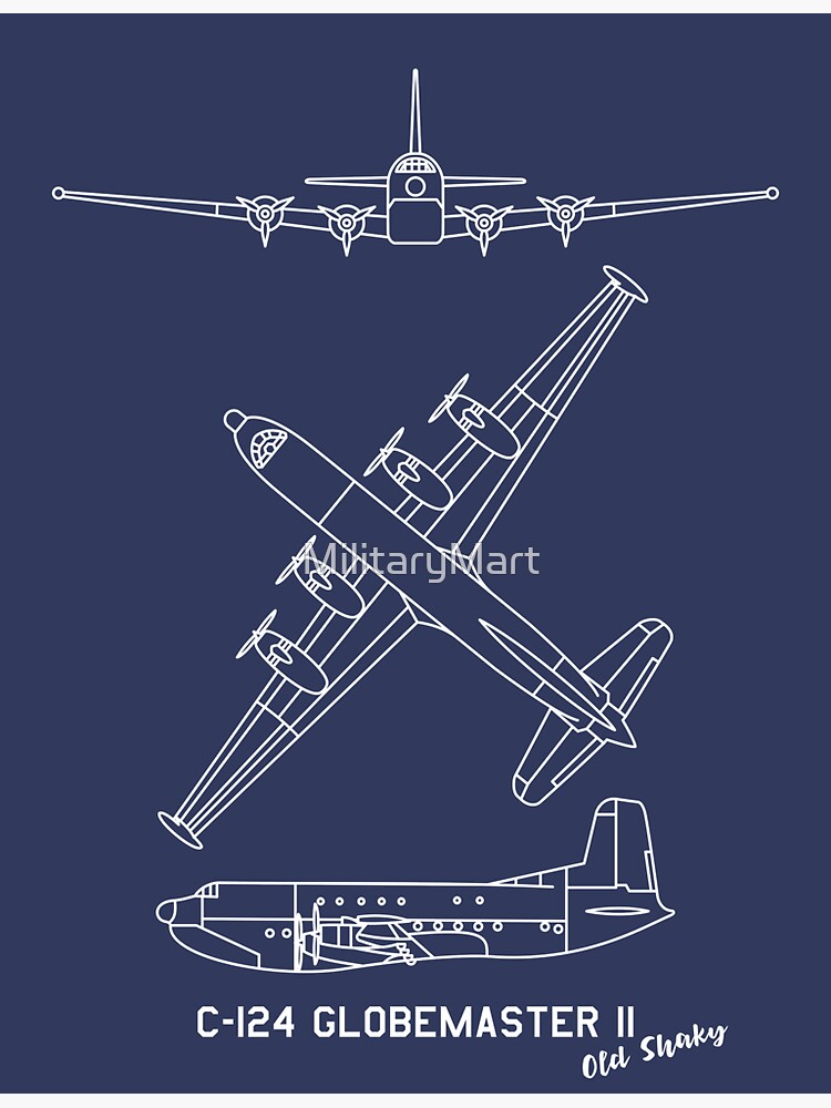 "C-124 Globemaster II American Military Heavy-lift Cargo Aircraft Plane ...