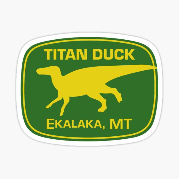 "Titan Duck" Sticker for Sale by CCMuseum | Redbubble