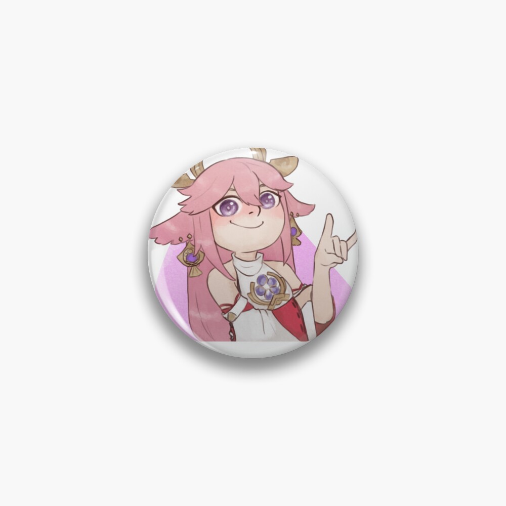 "Yae Miko slice meme cute sticker" Sticker for Sale by Teefsart | Redbubble