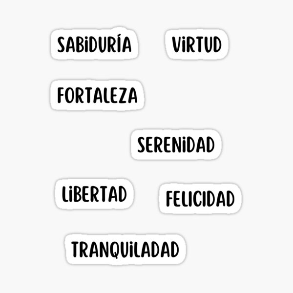 "Seven Stoic Values: Stickers with Seneca’s Quotes" Sticker for Sale by ...