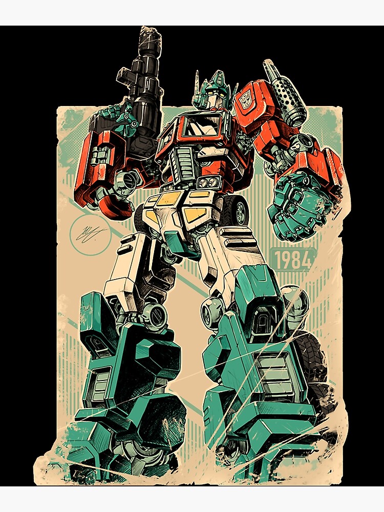 "Optimus Prime in retro style" Poster for Sale by StarlaWright | Redbubble