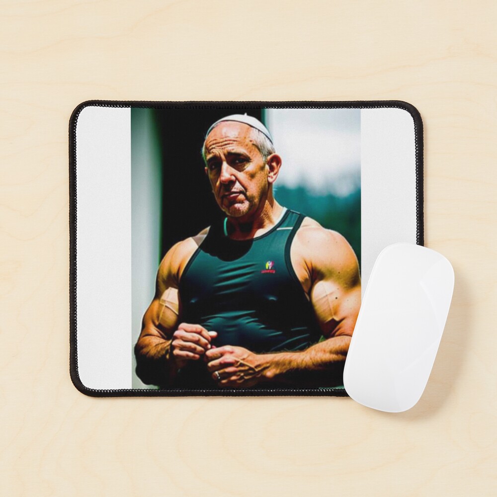 "Buff Pope Francis" Sticker for Sale by CheeseBlueprint | Redbubble