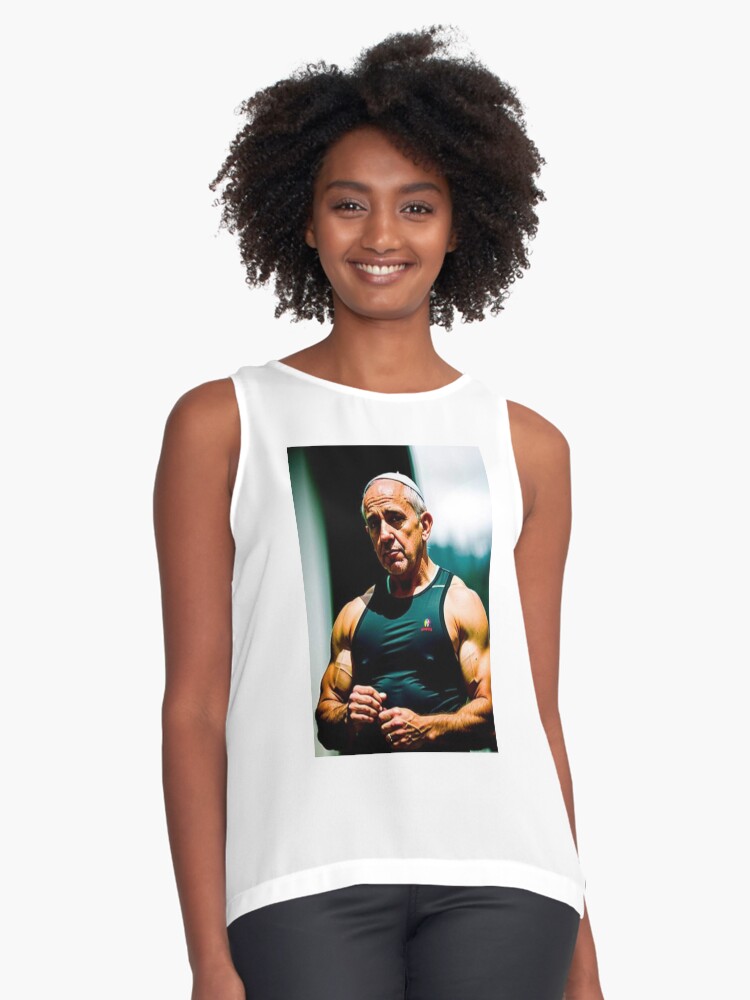 "Buff Pope Francis" Sticker for Sale by CheeseBlueprint | Redbubble