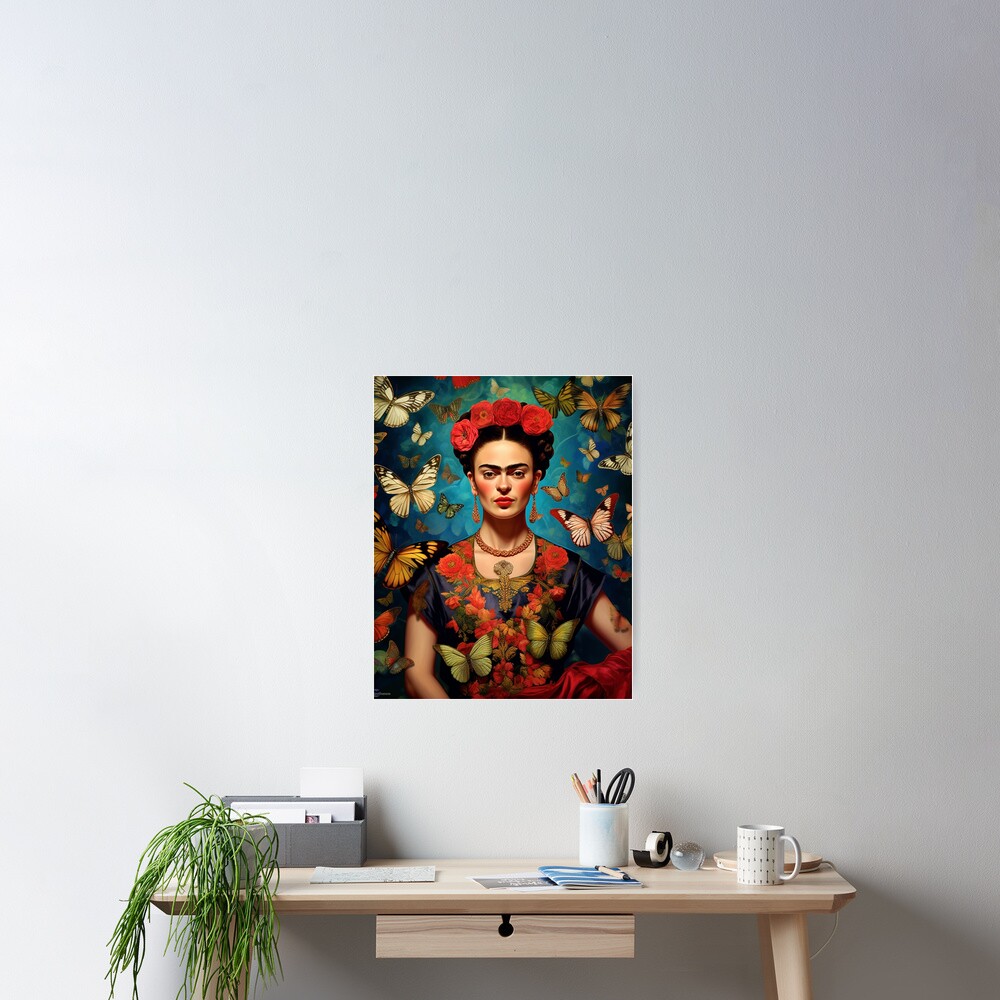 "Frida kahlo butterflies" Art Board Print for Sale by morganheathe ...